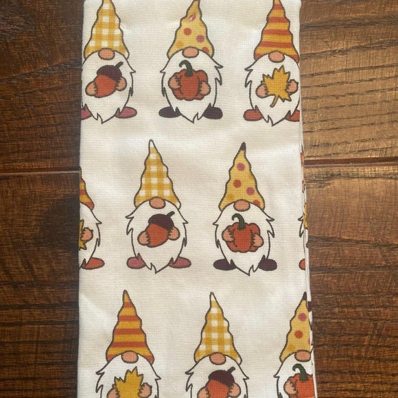 Kitchen | Fall Gnome Kitchen Towels Set Of 2 Gnomes Holding Fall Leaves ...